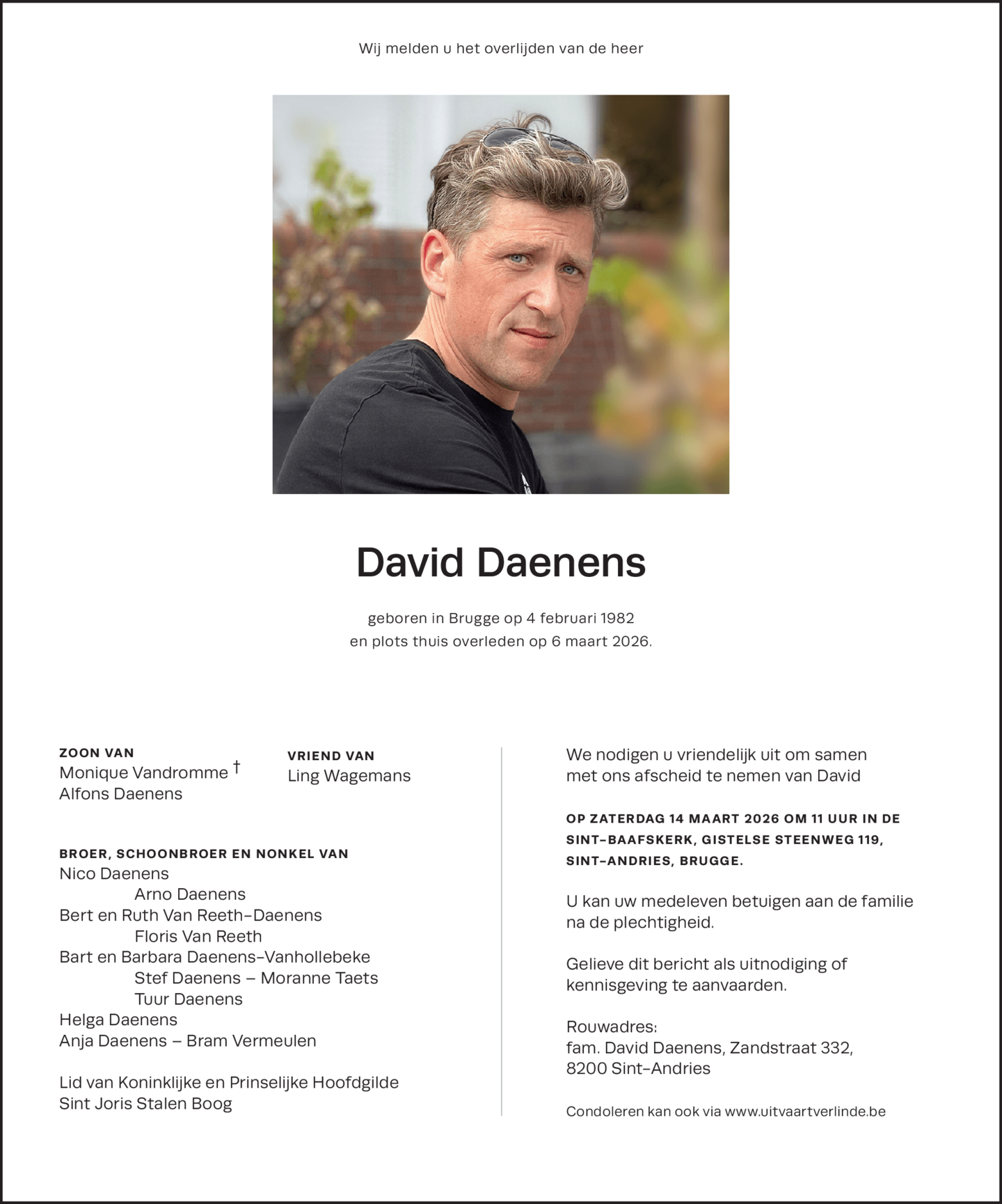 David Daenens, 44 jaar | De Standaard