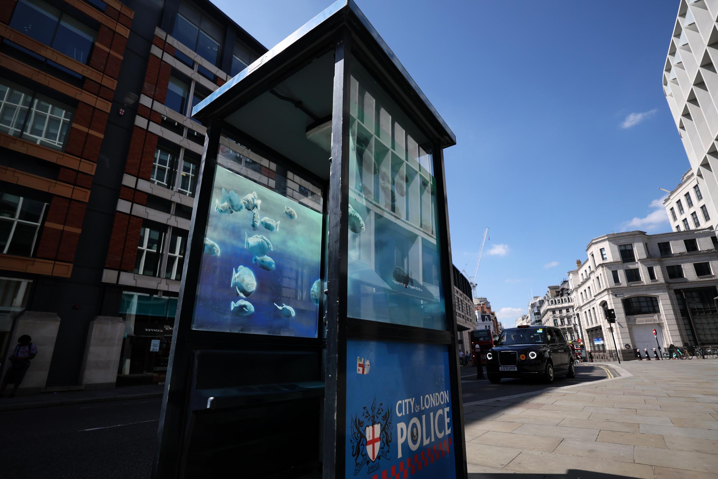 Opnieuw muurtekening van Banksy in Londen: ditmaal gaat hij voor vissen ...